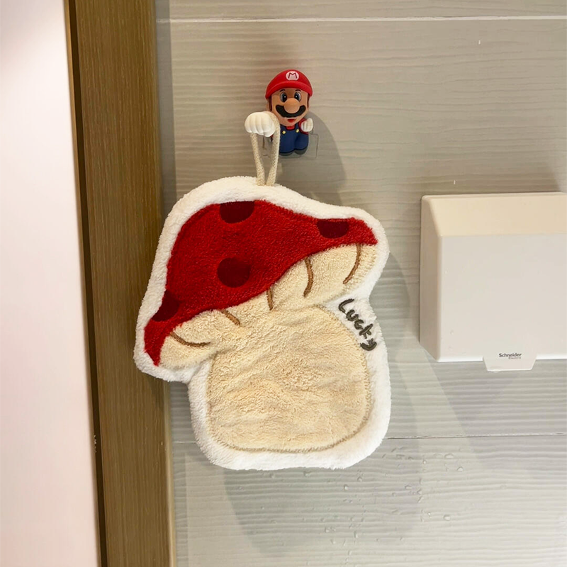 Cute Mushroom Hand Towel for Sink | Hanging Towel, Daily Essential ...