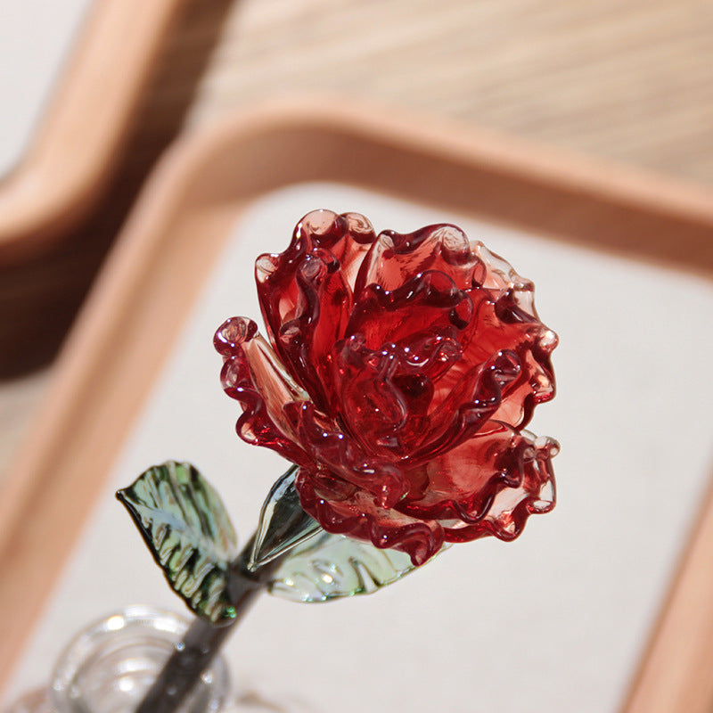 Eternal Rose Glass Vase Decor – Modomu