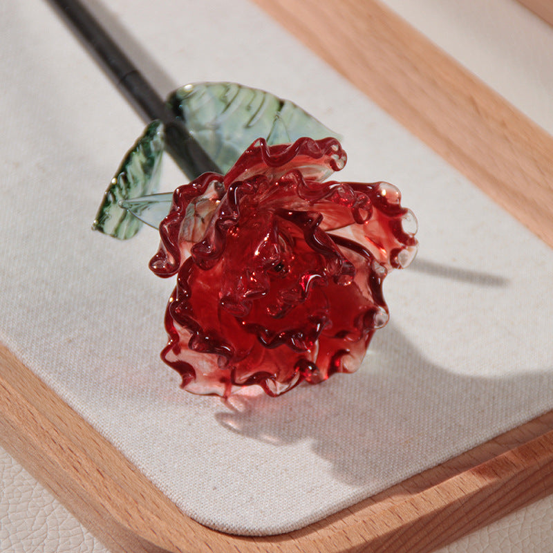 Eternal Rose Glass Vase Decor – Modomu