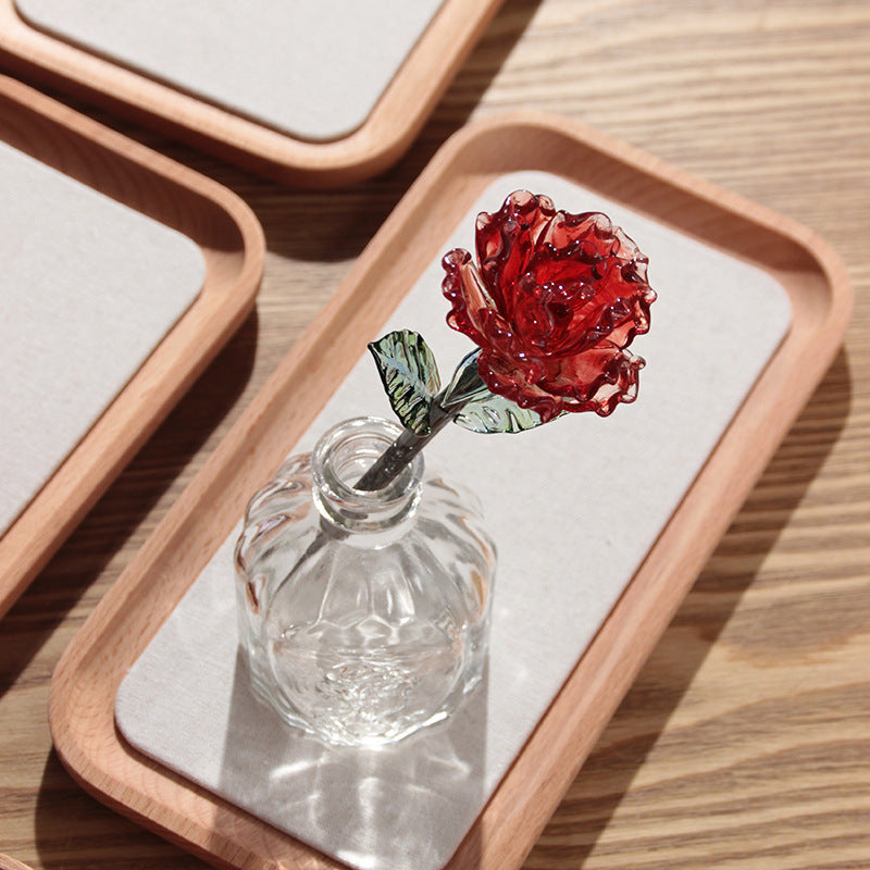 Eternal Rose Glass Vase Decor – Modomu